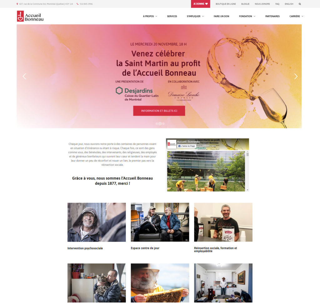 Accueil Bonneau | Agence Web Lounge